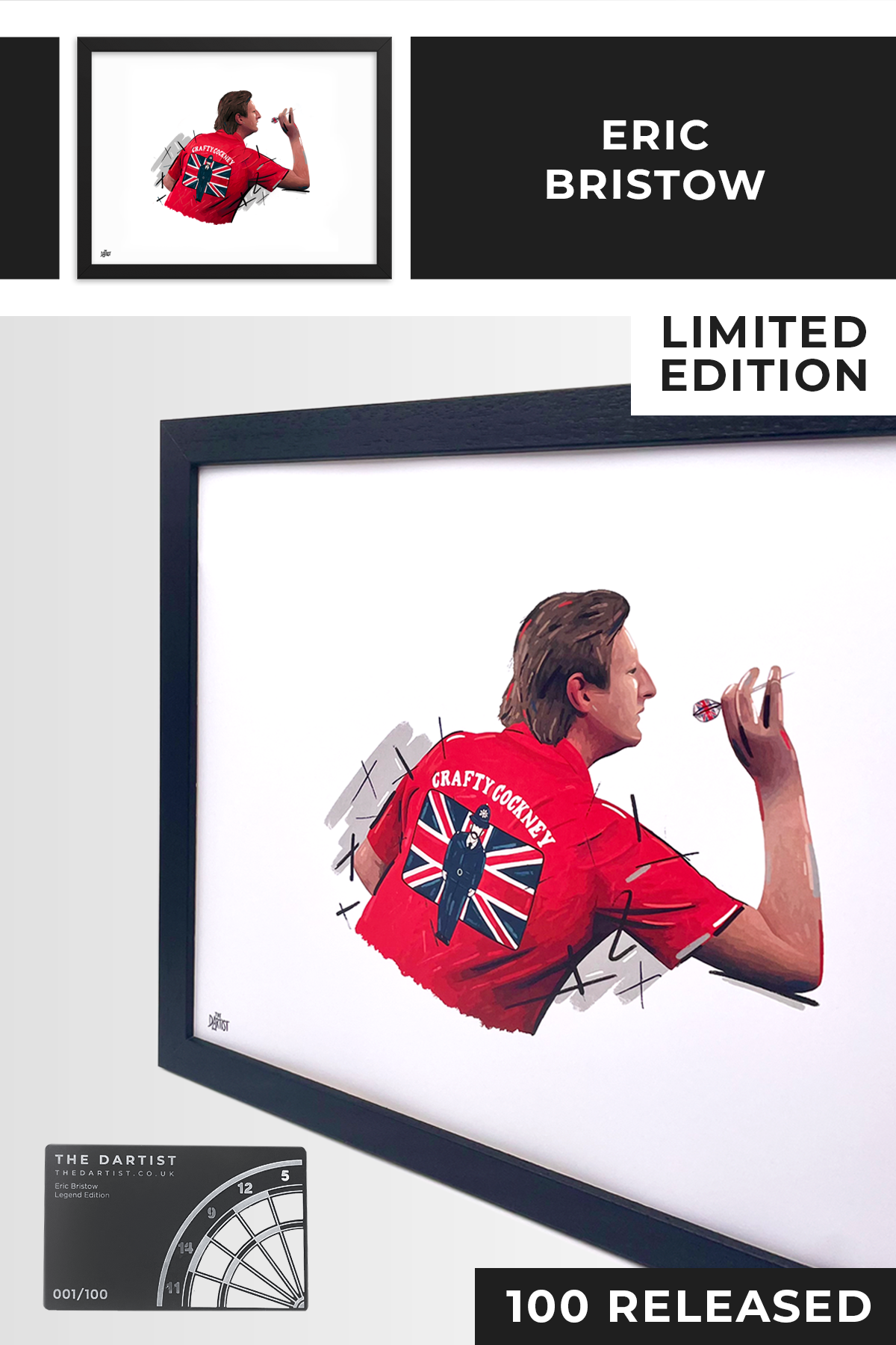Eric Bristow Legend Edition Art Print – The Dartist