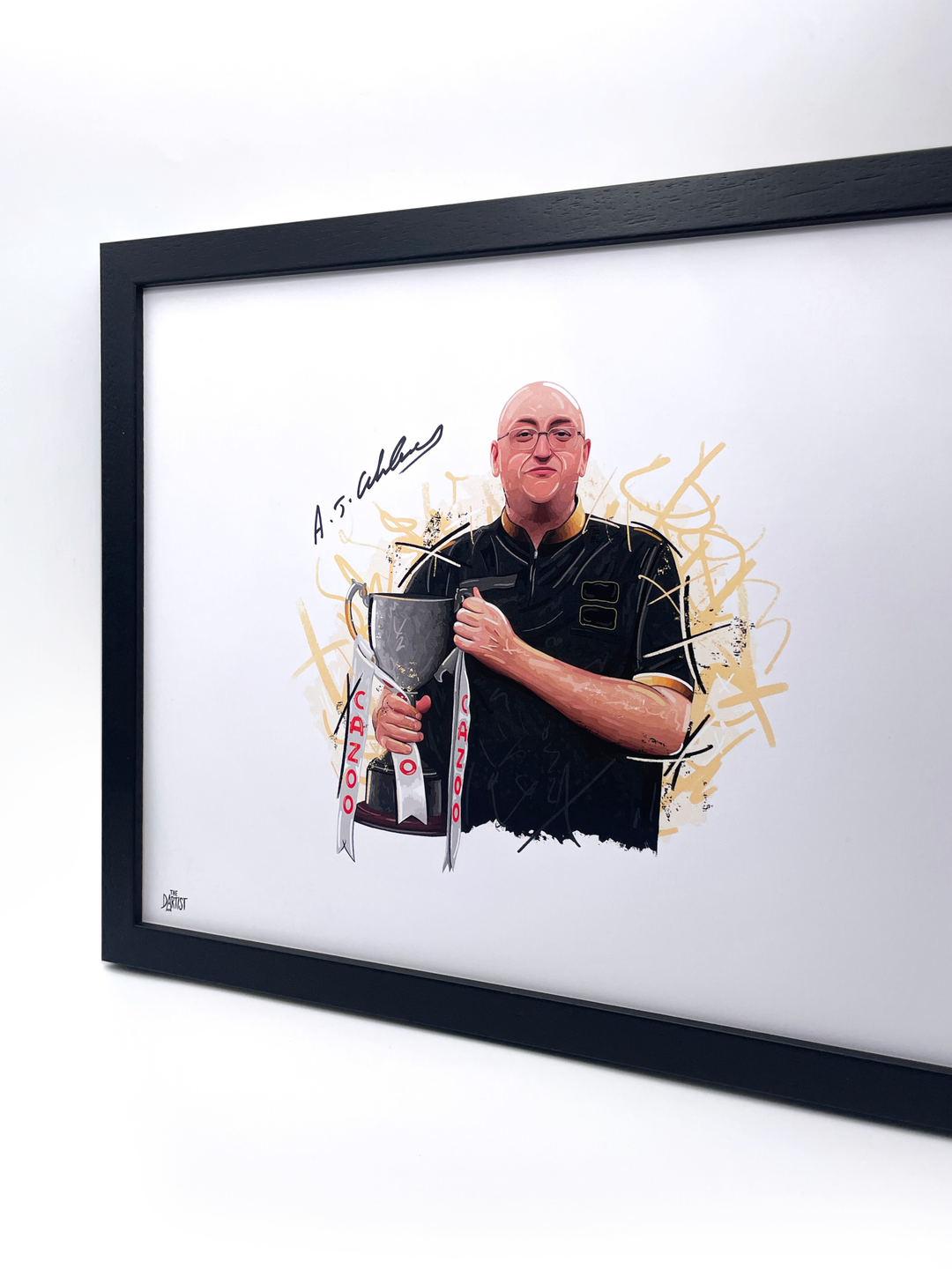 Andrew Gilding Limited Edition Signed Art Print – The Dartist